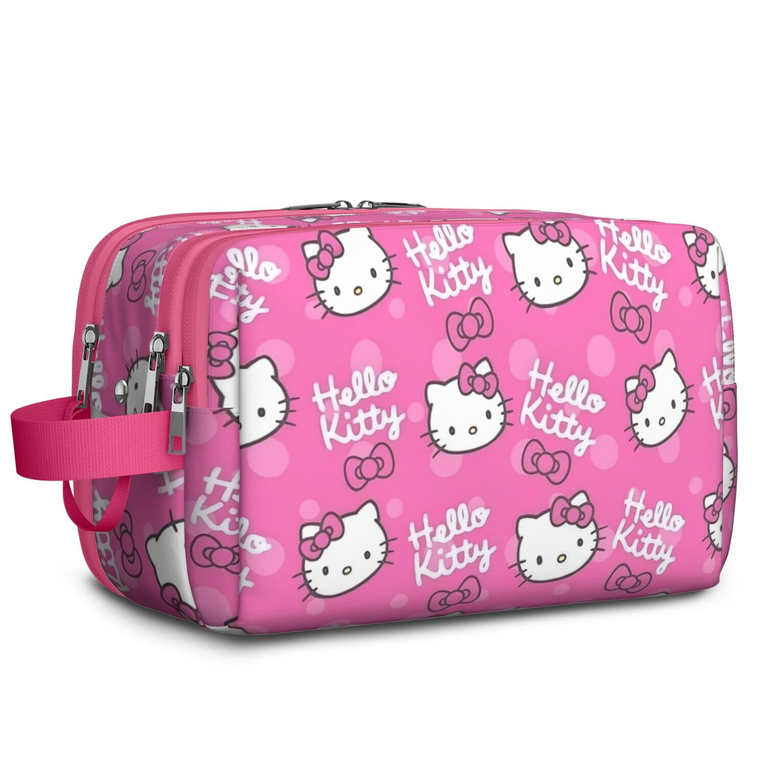 Hello Kitty Toiletry Bag with Multiple Exterior Pockets and Large ...