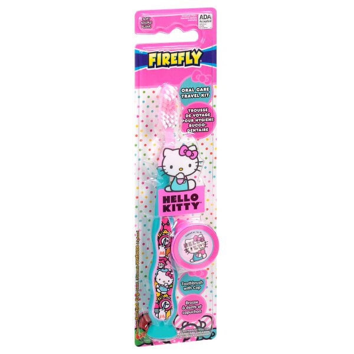 Sanrio Hello Kitty Kids Travel Kit - Suction Toothbrush with Cover Set ...