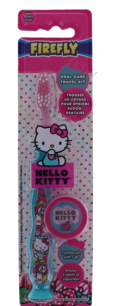 Hello Kitty Kids Toothbrush, Soft Bristles, Sensitive Gums Care, Travel ...