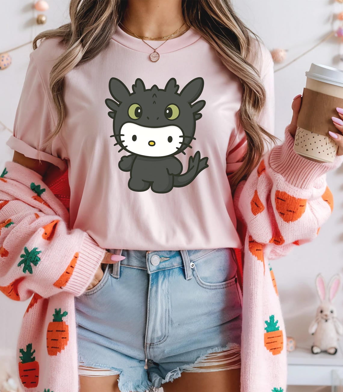 Hello Kitty Toothless Costume T-Shirt, Epic Universe Tee, Cat Toothless ...