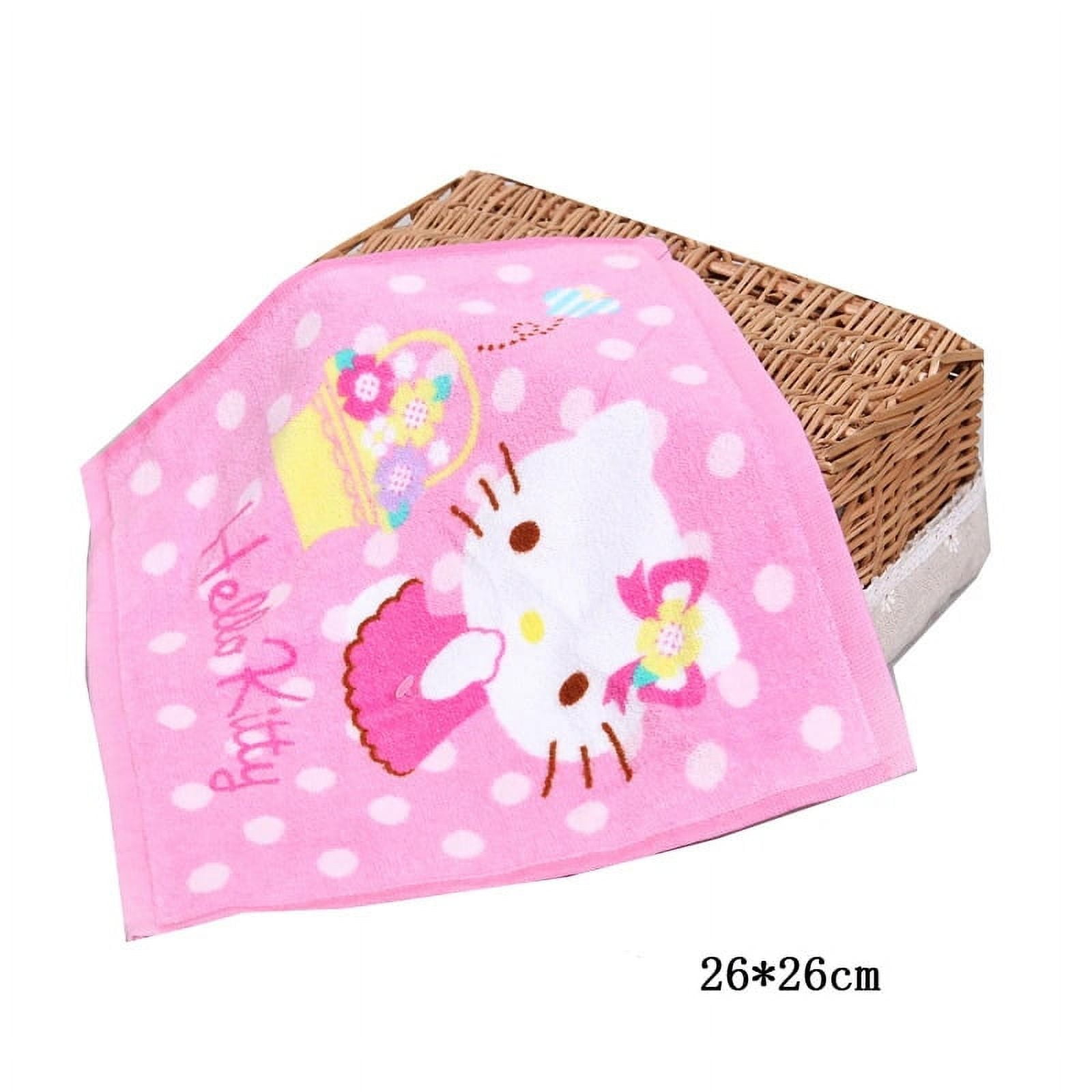 Hello Kitty Towel Sanrio Kawaii Pure Cotton Rectangular Absorbent ...