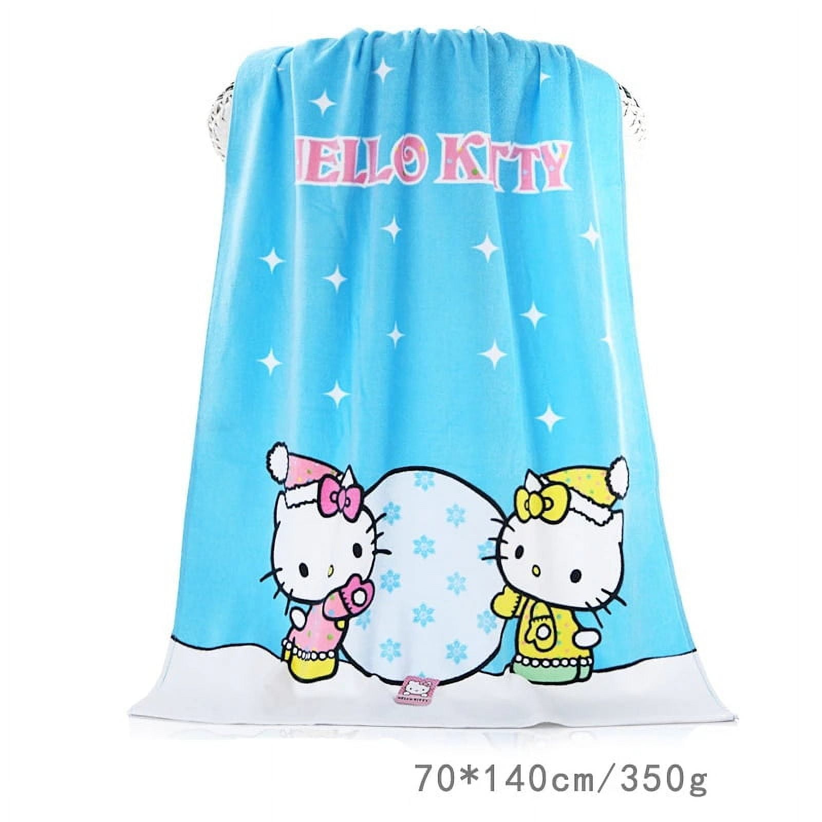 Hello Kitty Towel Sanrio Kawaii Pure Cotton Rectangular Absorbent ...