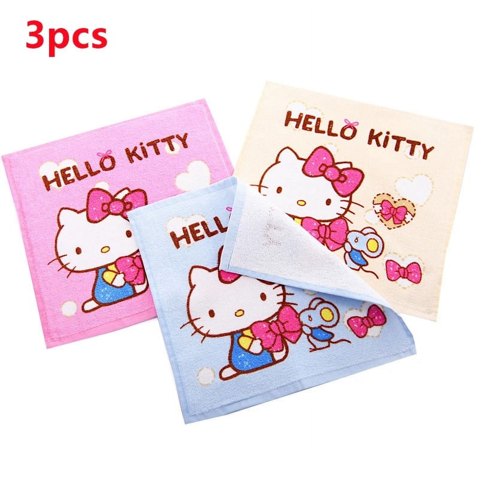 Hello Kitty Towel Sanrio Kawaii Pure Cotton Rectangular Absorbent ...