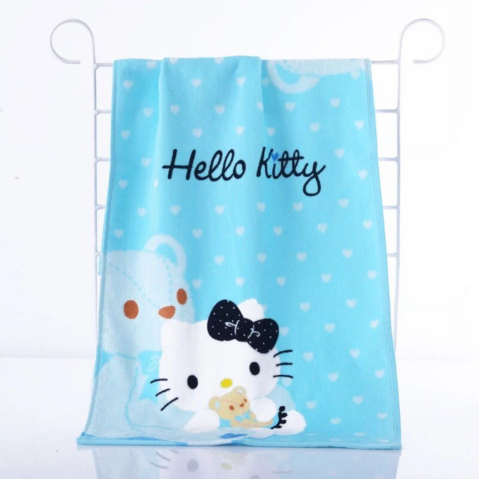 Hello Kitty Towel Sanrio Kawaii Pure Cotton Rectangular Absorbent ...
