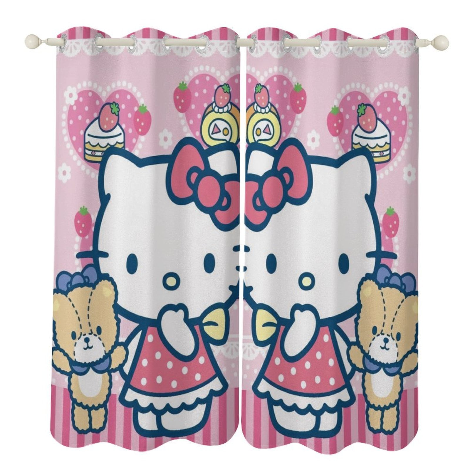 Hello Kitty Treats to Eat with Friends So Sweet! Curtains 84 Inch ...