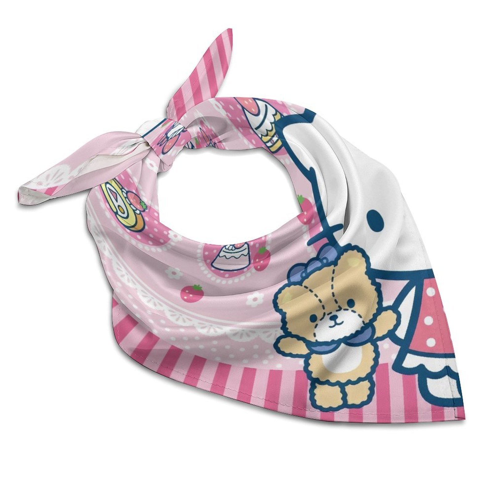 Hello Kitty Treats to Eat with Friends So Sweet! Square Satin Head ...