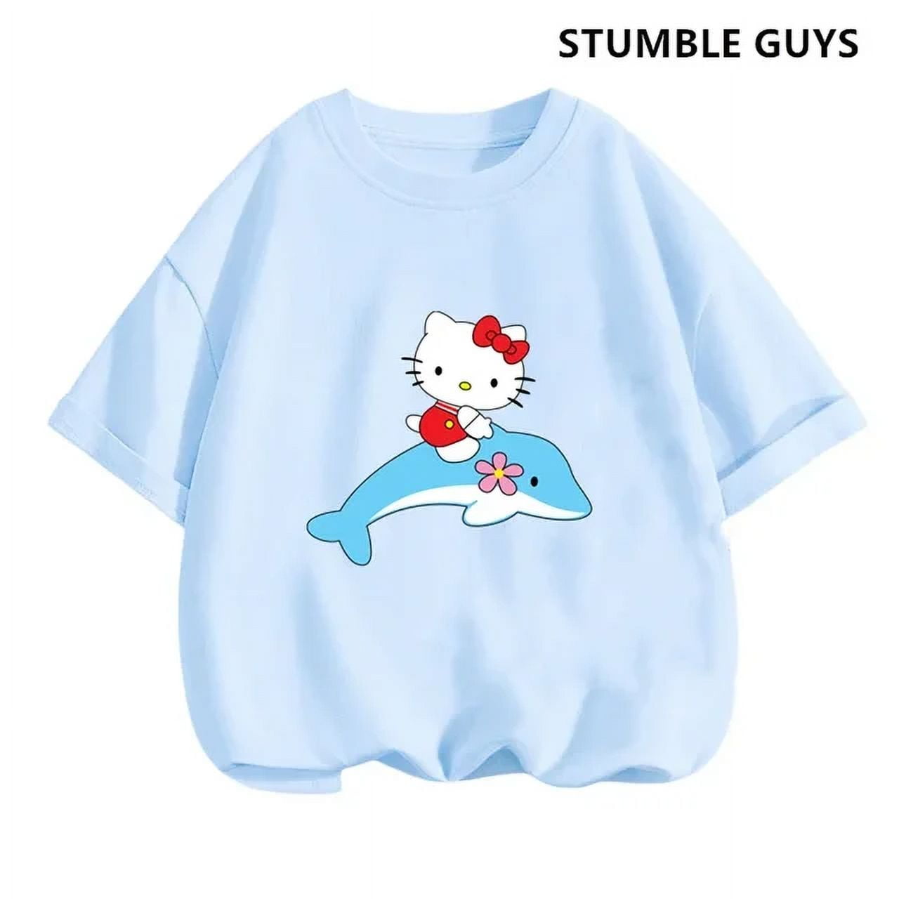 Hello Kitty Tshirt Kids Clothes Girls Clothes Children Y2k Kawaii ...