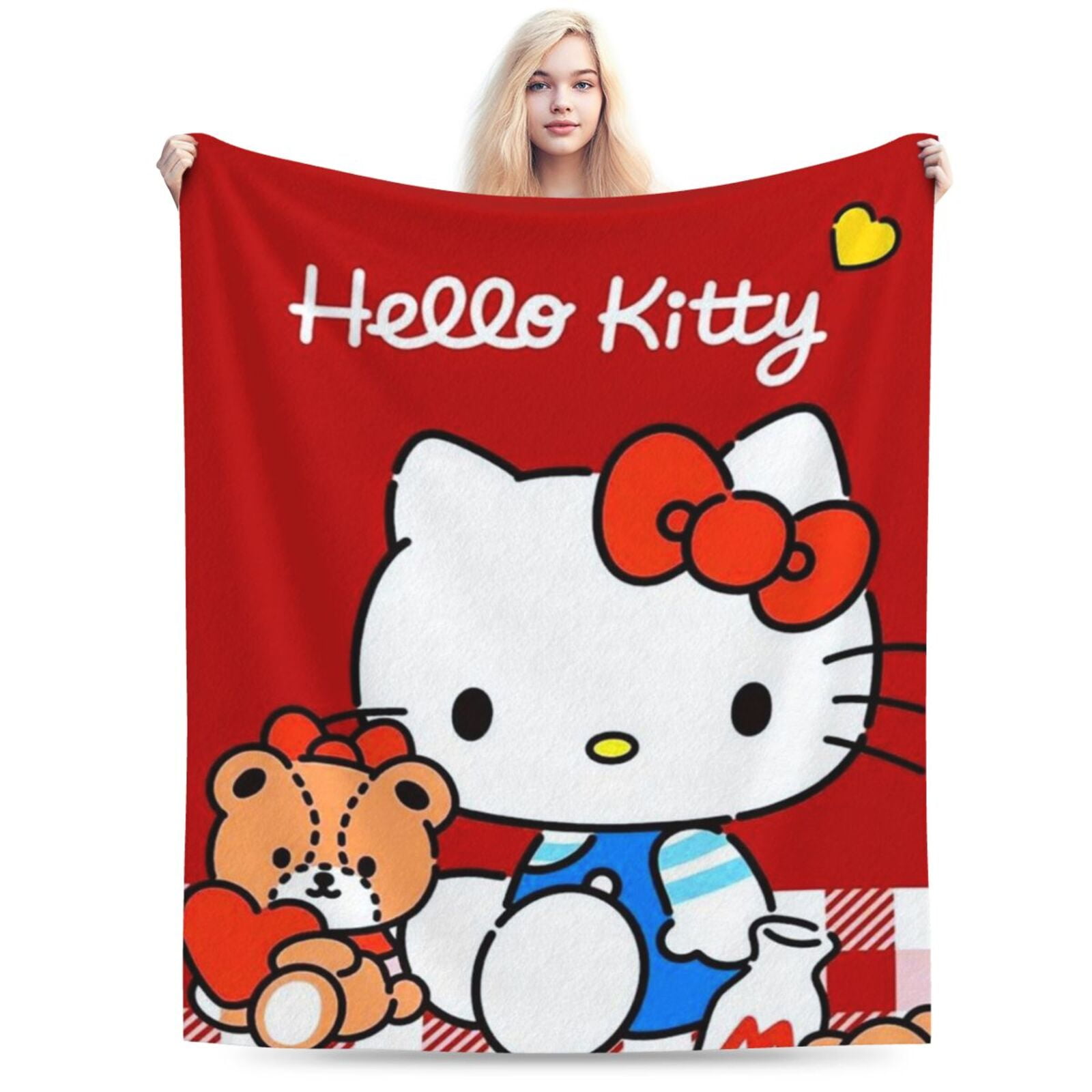 Hello Kitty Ultra-Soft Micro Fleece Blanket Plush Fuzzy Cozy Bed ...
