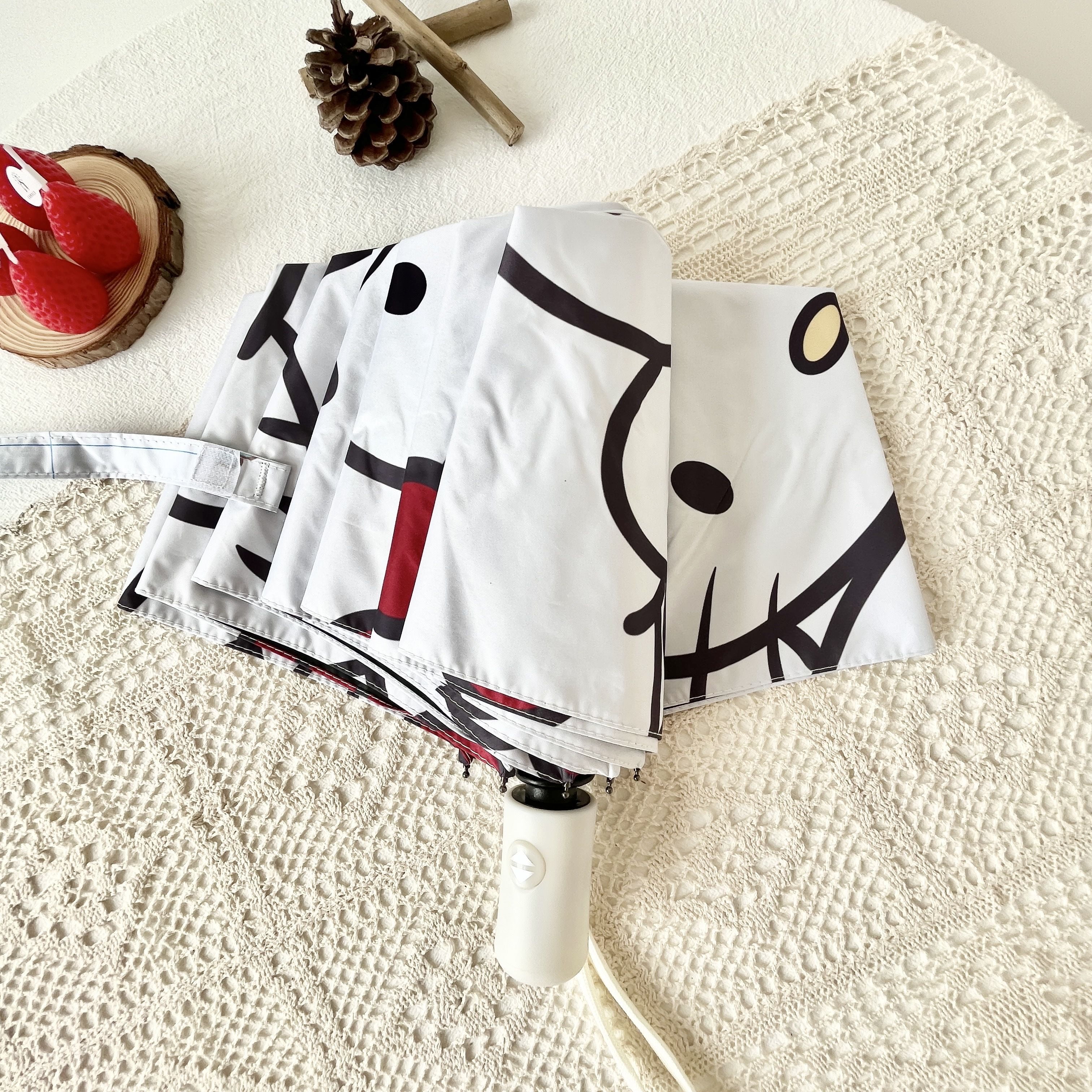 Hello Kitty Umbrella Fully Automatic Cute Parasol Student Sunny and ...