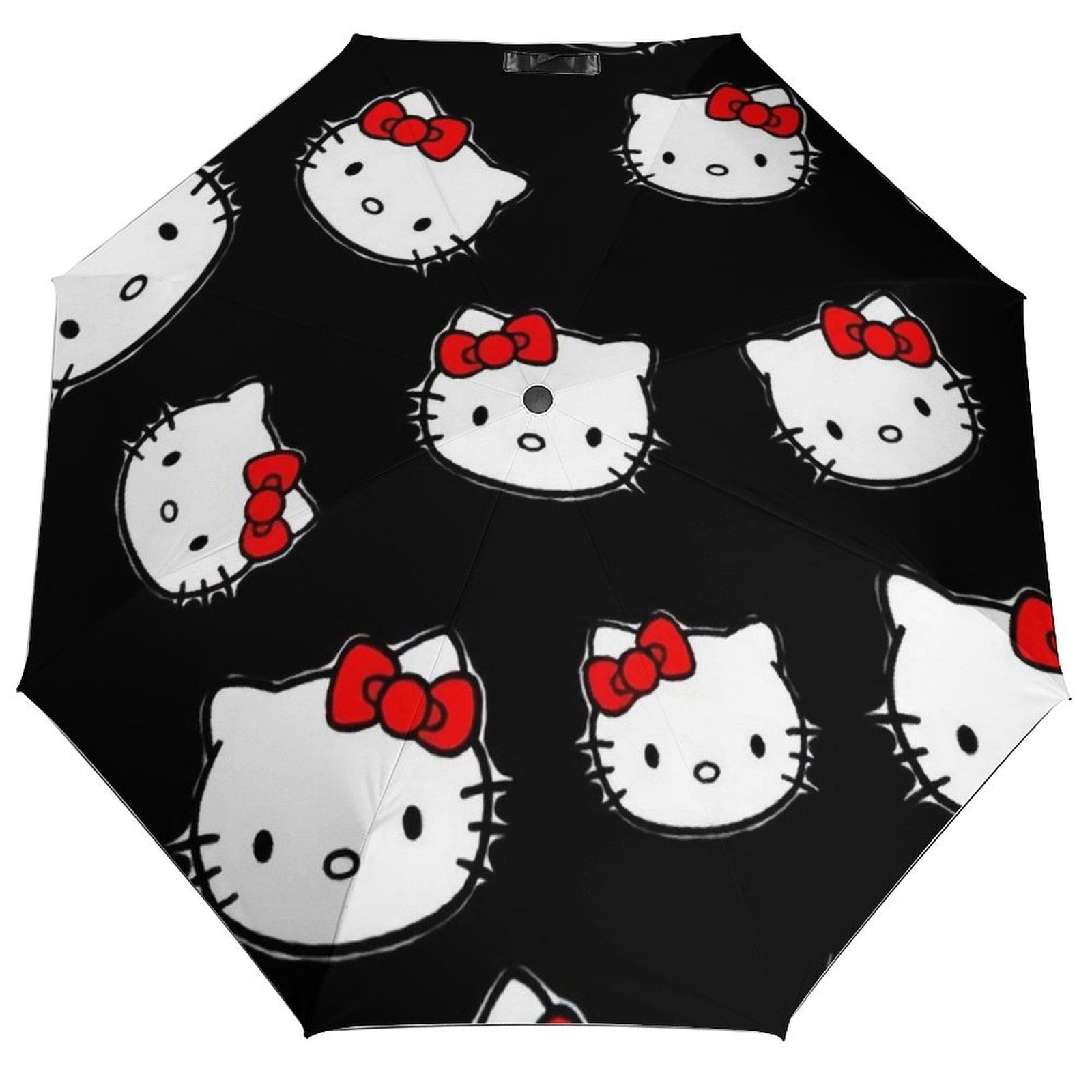 Hello-Kitty Umbrella,Kids Folding Umbrella Automatic Open-close Cartoon ...