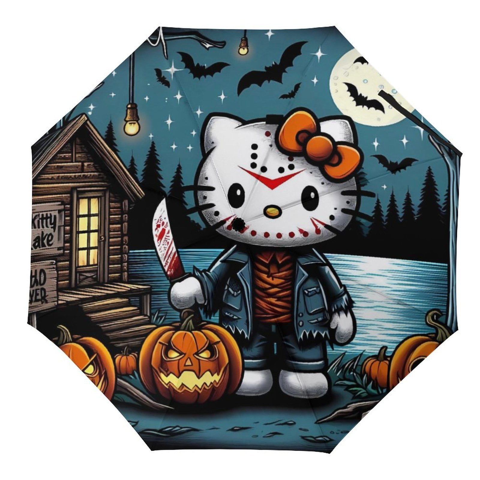 Hello-Kitty Umbrella for Adults Teens Kids, Lightweight Windproof Anti ...