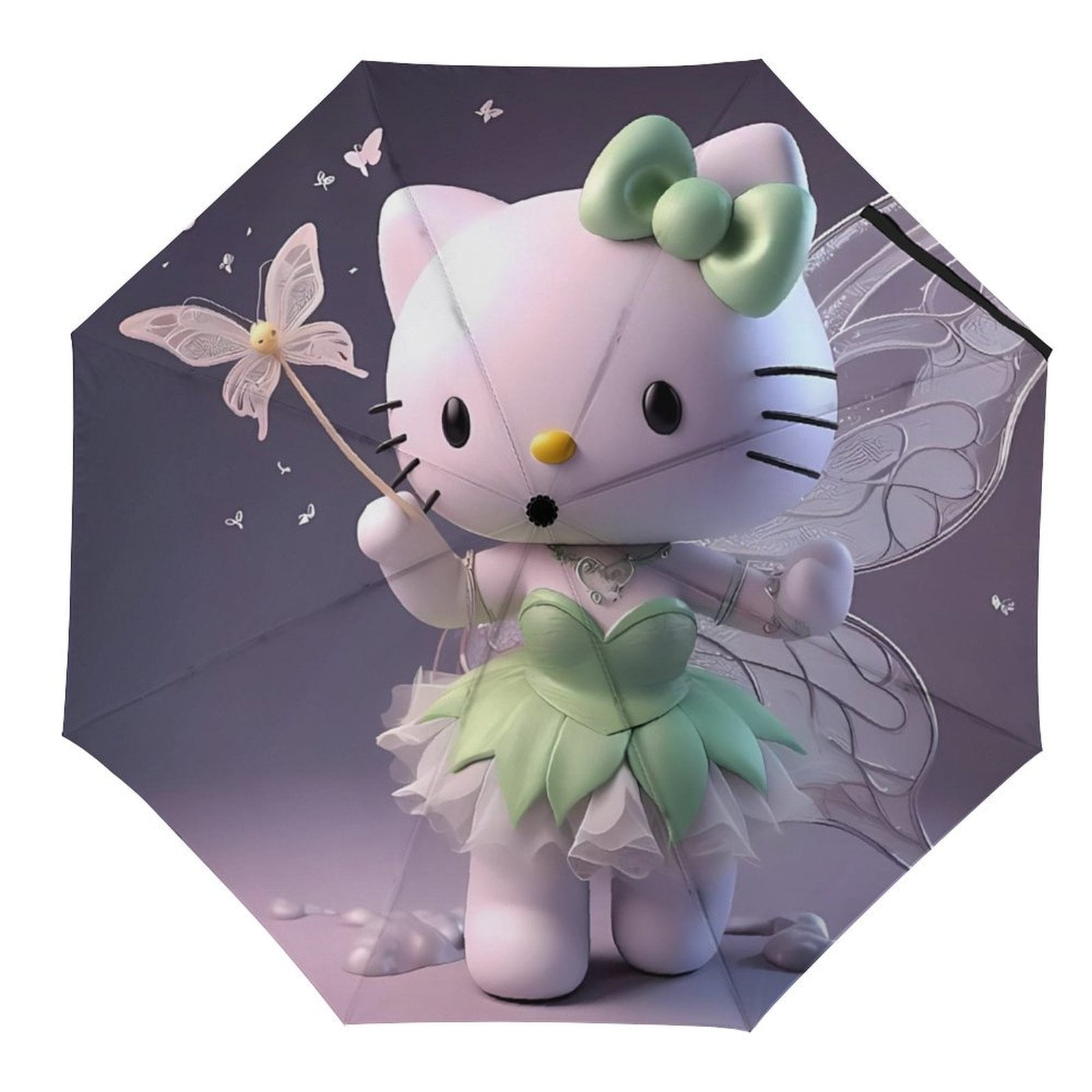 Hello-Kitty Umbrella for Adults Teens Kids, Lightweight Windproof Anti ...