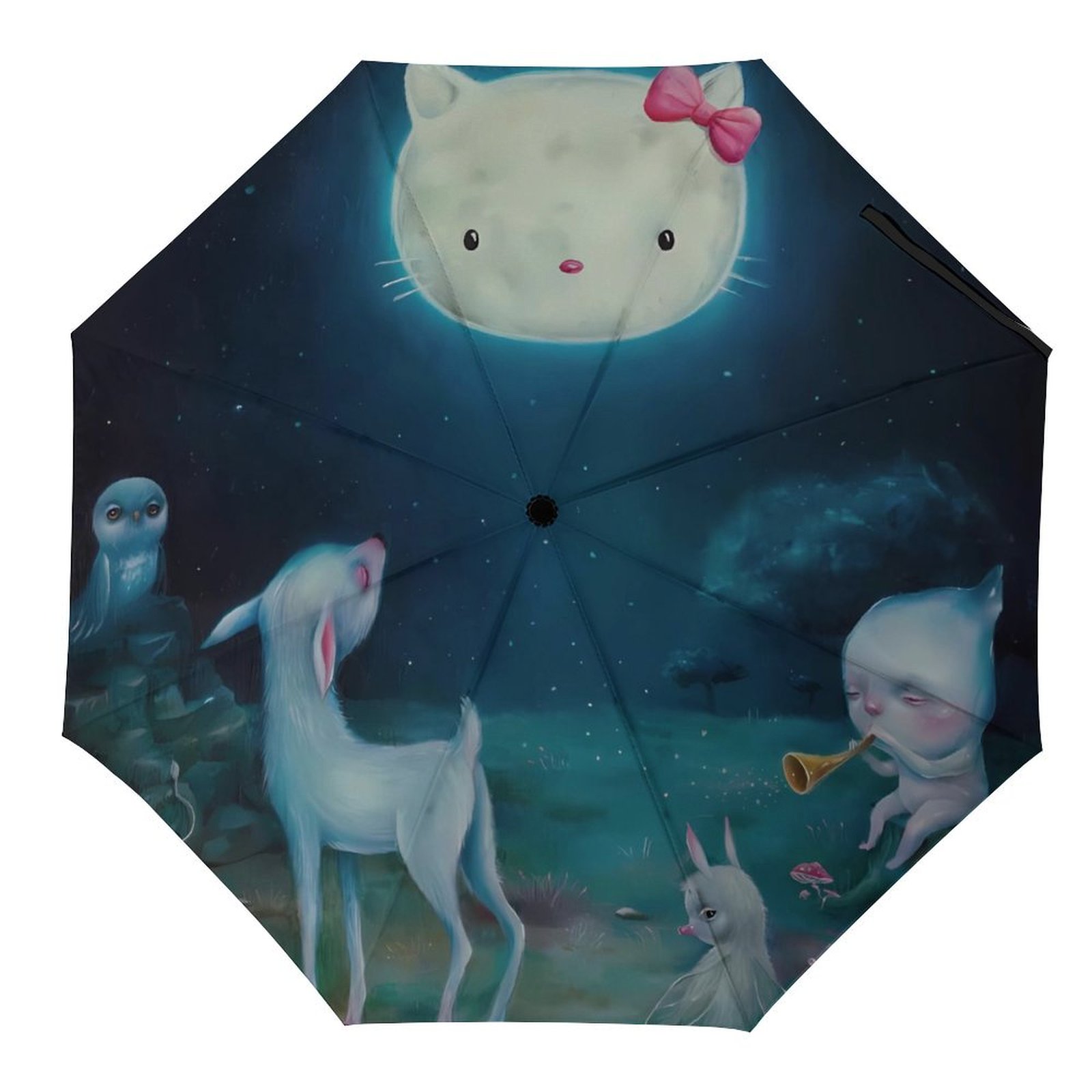 Hello-Kitty Umbrella for Adults Teens Kids, Lightweight Windproof Anti ...