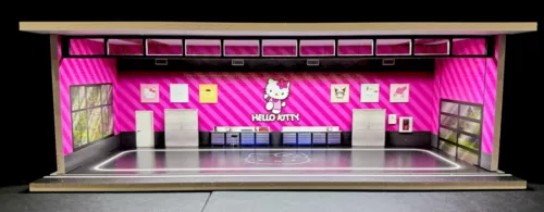 Hello Kitty V2 Theme FOR Hot Wheels 1:64 Model Diorama Garage LED ...