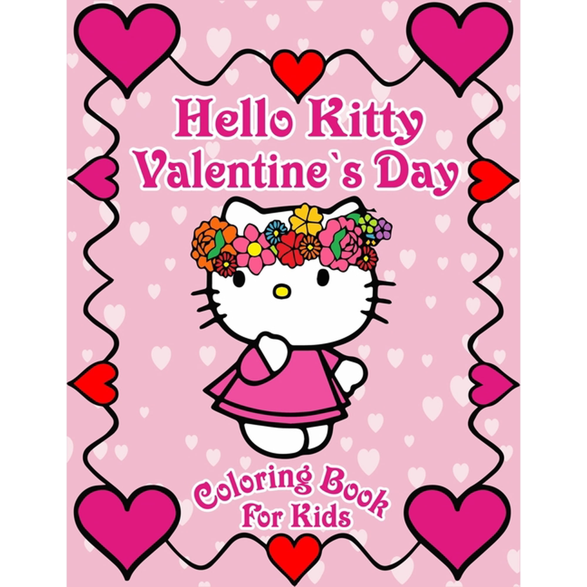 Hello Kitty Valentines Day Coloring Pages