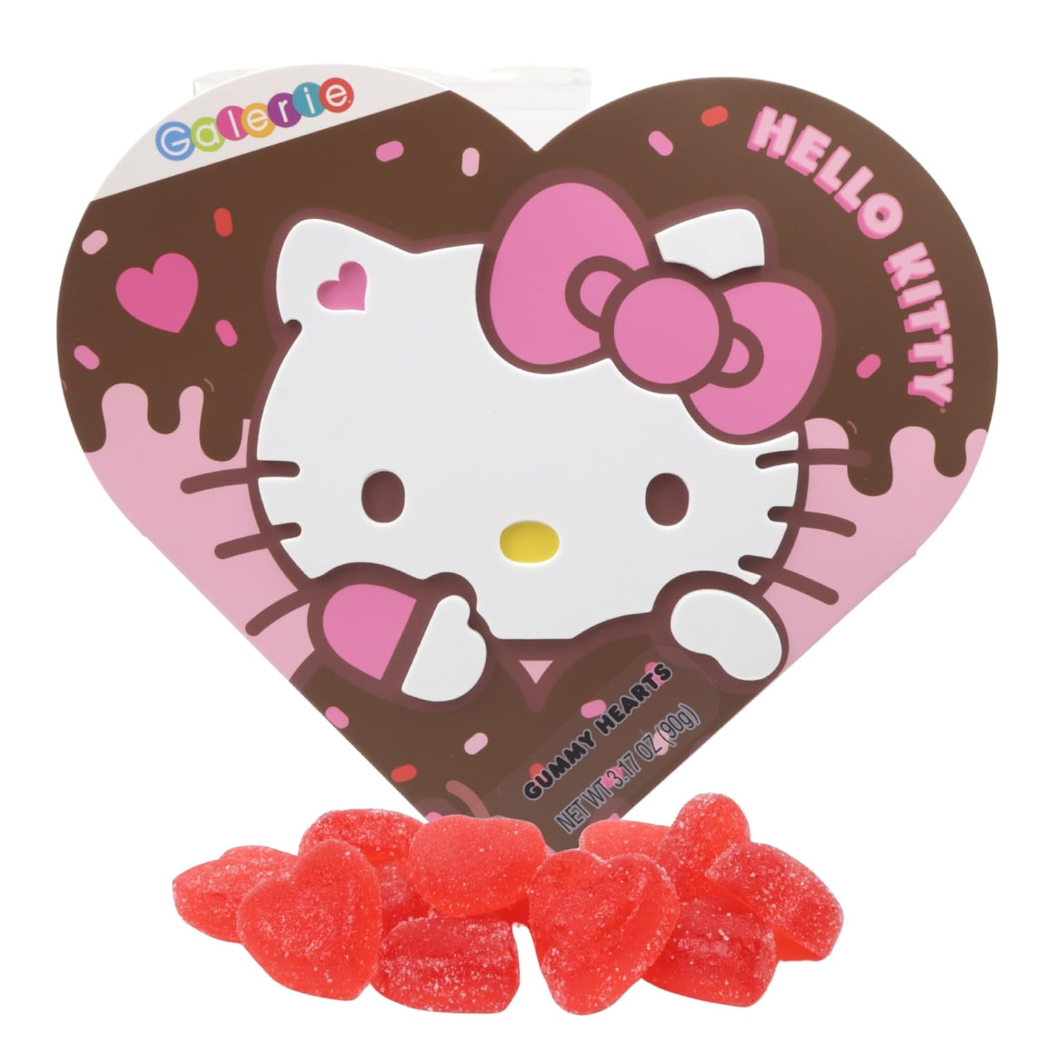 Hello Kitty Valentines Gift Box, Fruit Punch Flavored Gummy Hearts ...