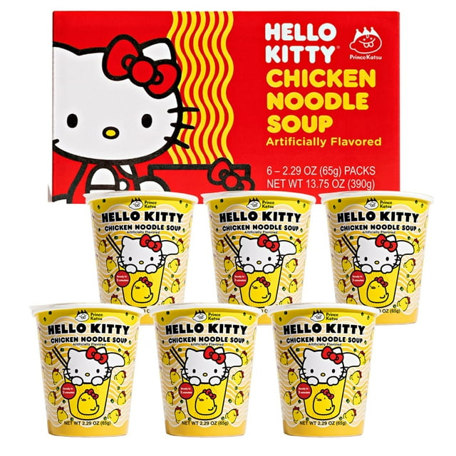 Hello Kitty Vegan Ramen SBF3 Noodle Cup | 6 Pack Chicken Flavor ...