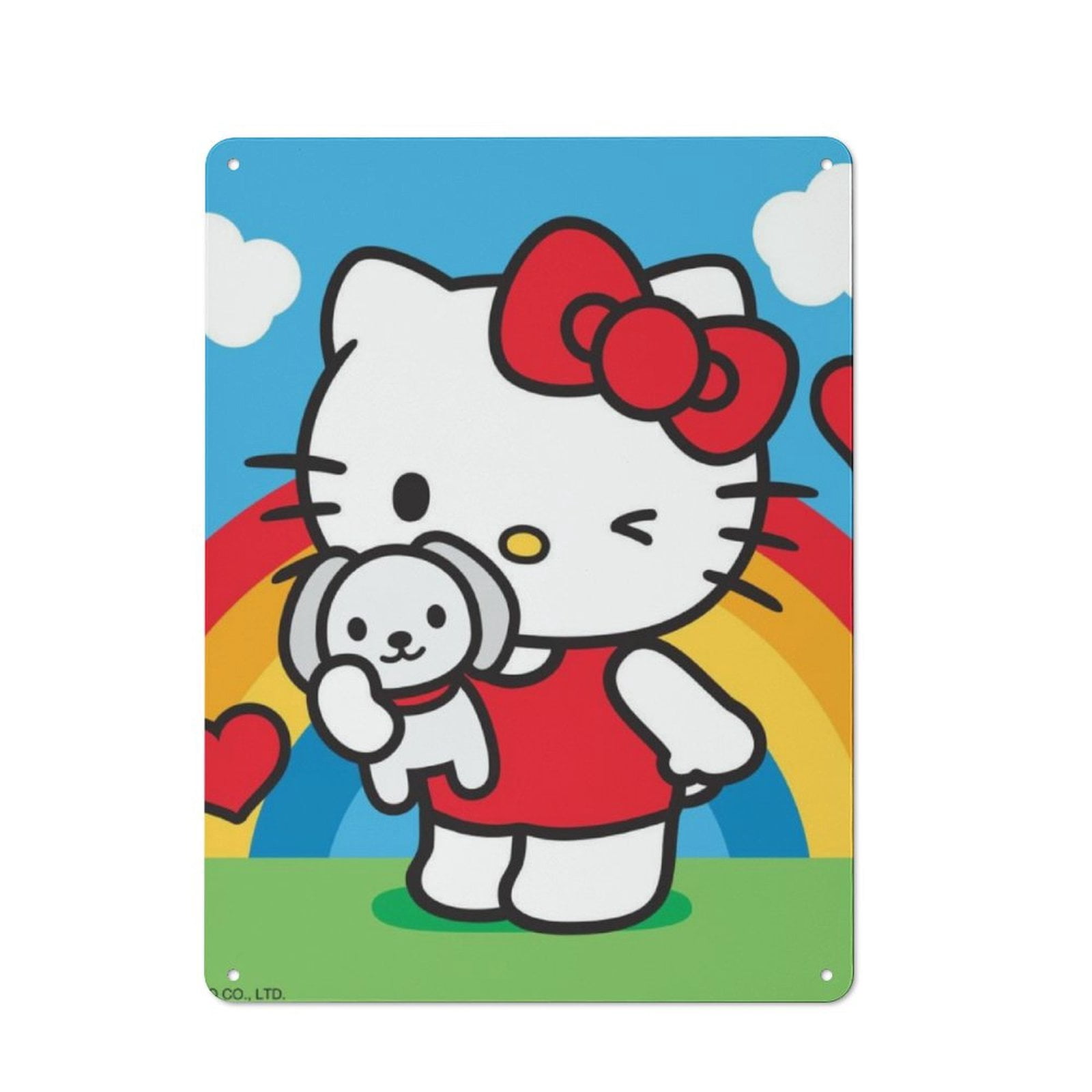Hello_Kitty Vintage Comic Poster Tin Signs Wall Art Metal Tin Sign Wall ...