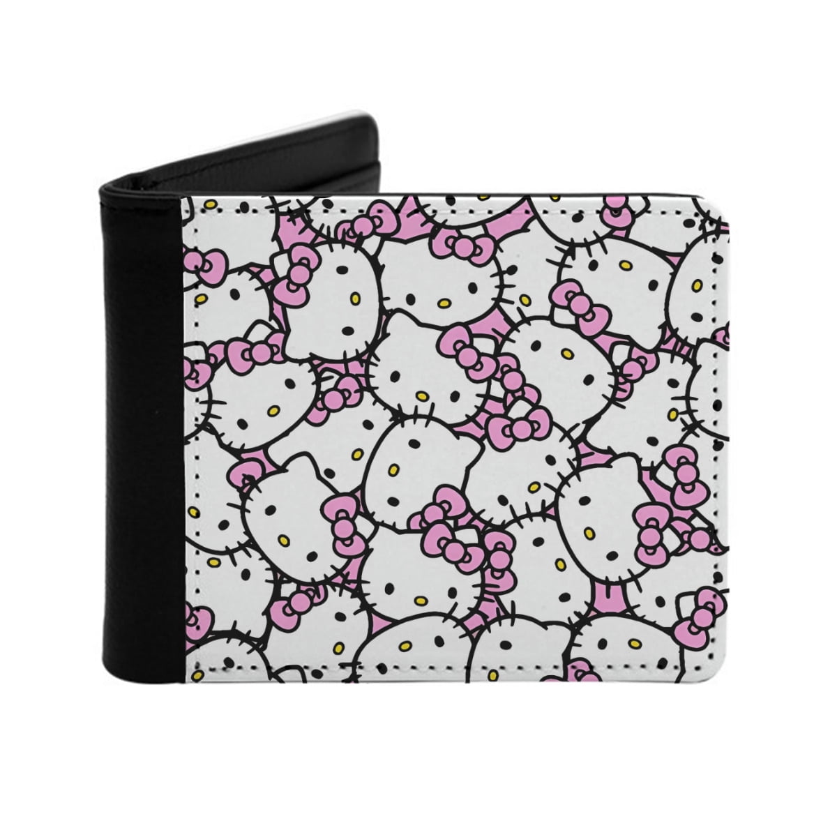 Hello Kitty Wallet for Boys Men Kids Girls Teen Leather Bifold Bi-Fold ...