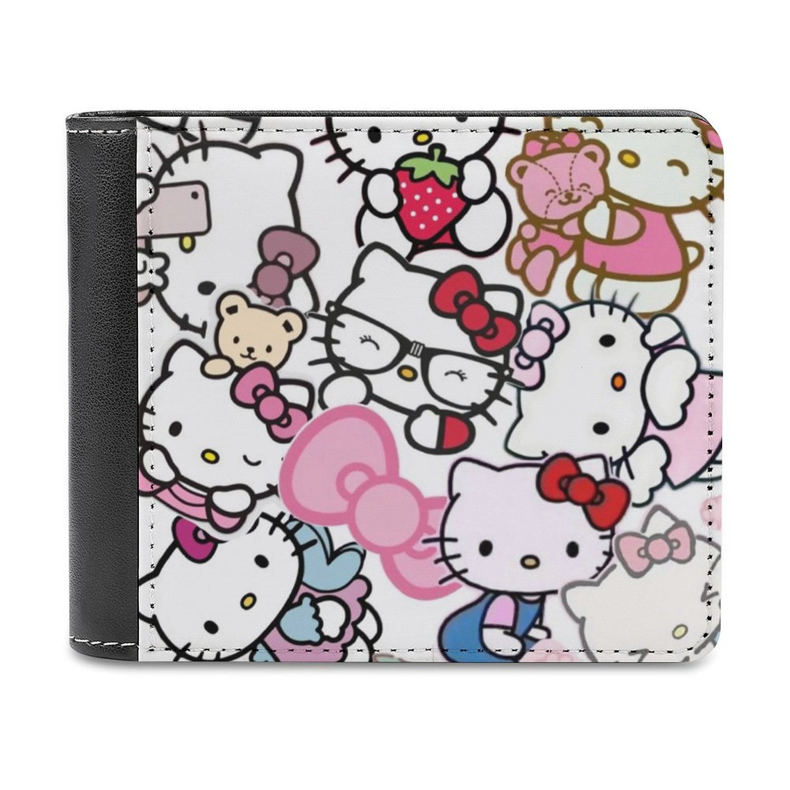 Hello Kitty Wallet for Men Women Leather Bifold Stylish Purse with ...