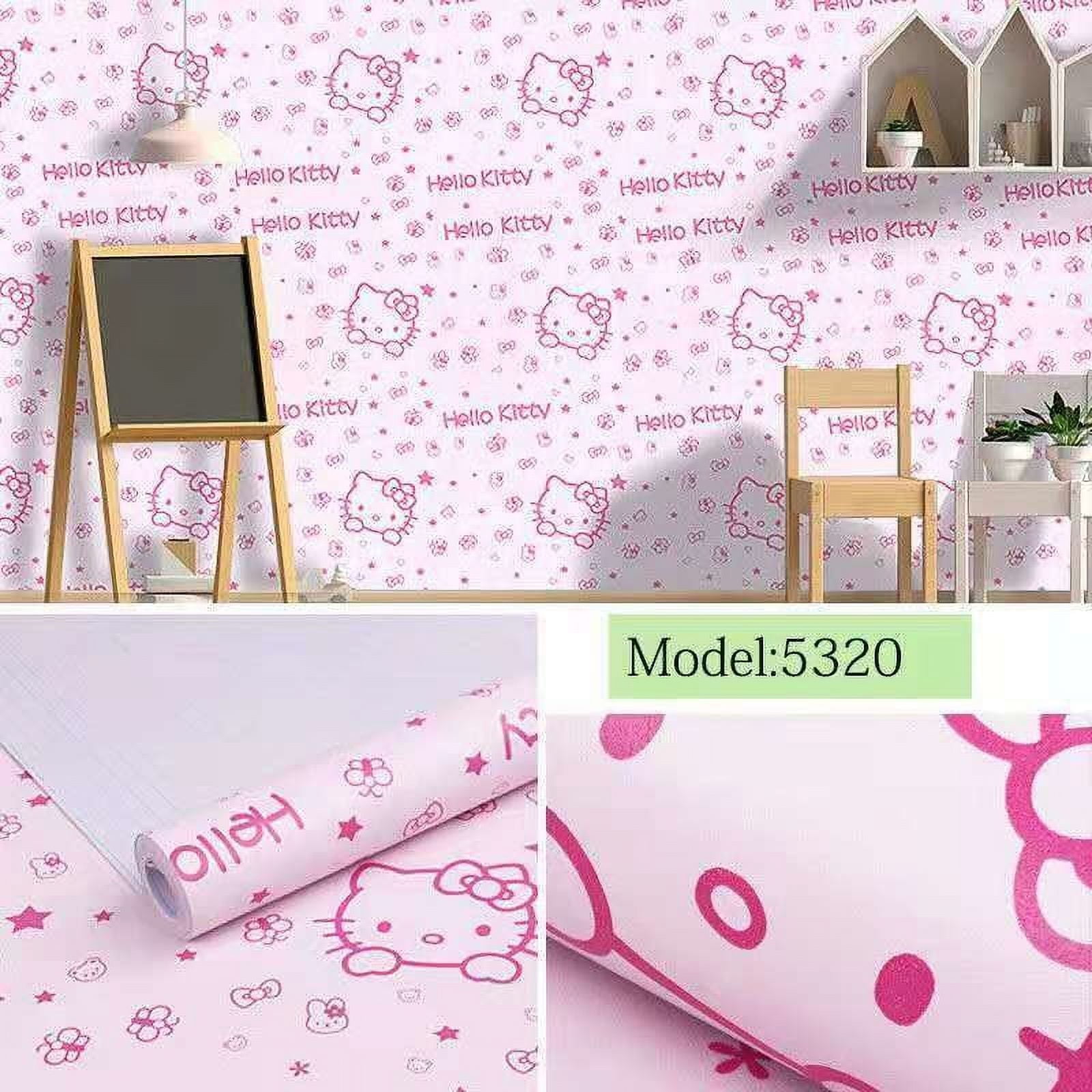 Hello Kitty Wallpaper Home Decoration Cartoon Handmade DIY Bedroom ...