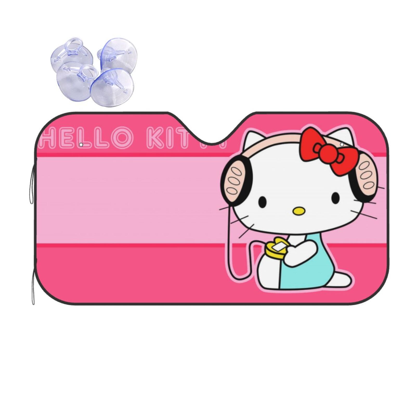 Hello Kitty Windshield Sun Shade Foldable Cartoon Car Front Window ...