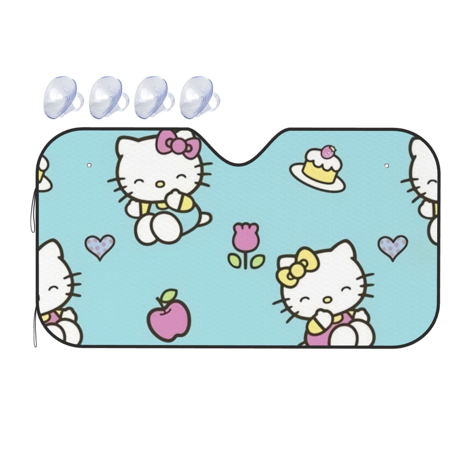 Hello Kitty Windshield Sunshade Car Foldable Uv Ray Reflector Auto ...
