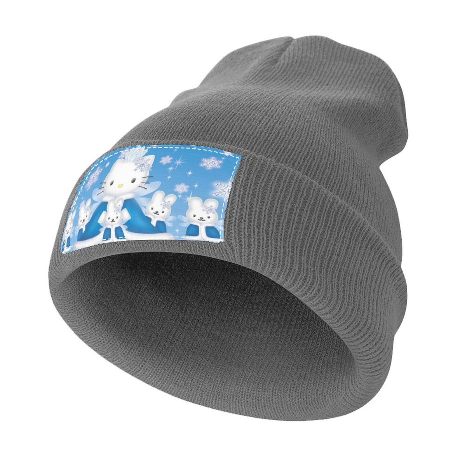Hello Kitty Winter Beanie Hats for Men Women, Warm Cozy Knitted Cuffed ...