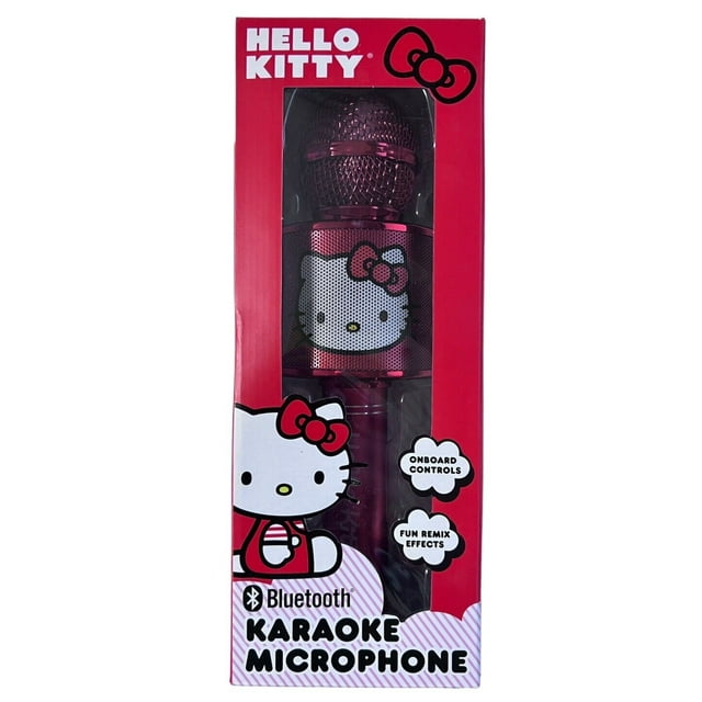 Hello Kitty Wireless Bluetooth Karaoke Microphone By Sanrio - Walmart.com