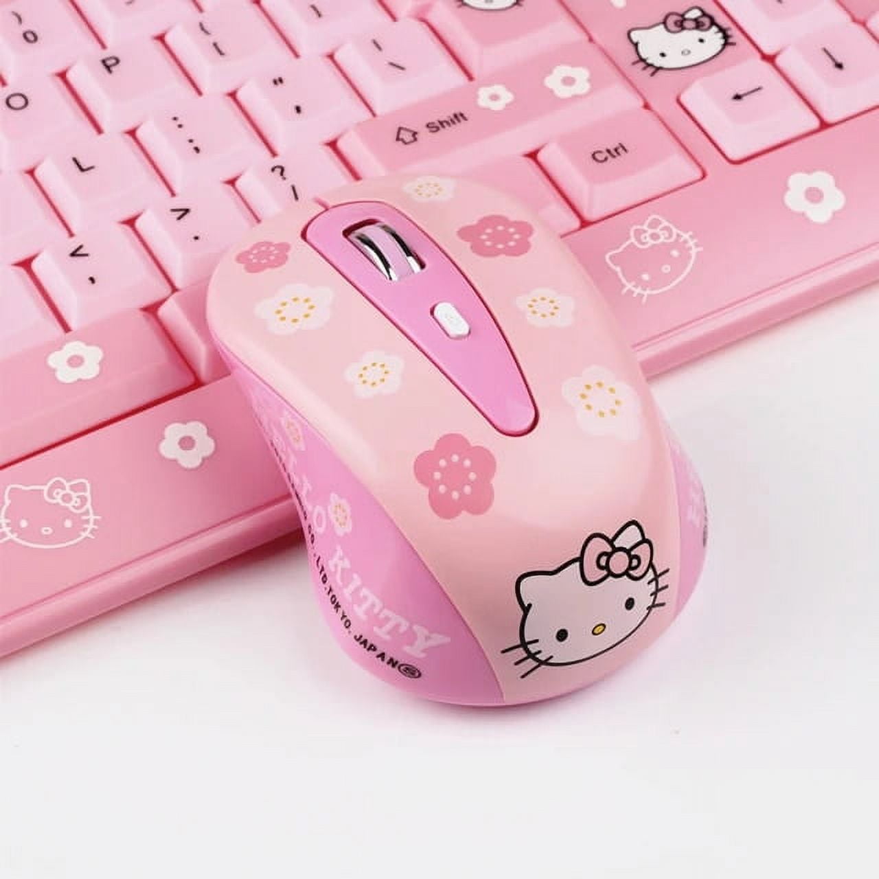 Hello Kitty Wireless Mouse Cute Cartoon Girl Desktop Computers and ...