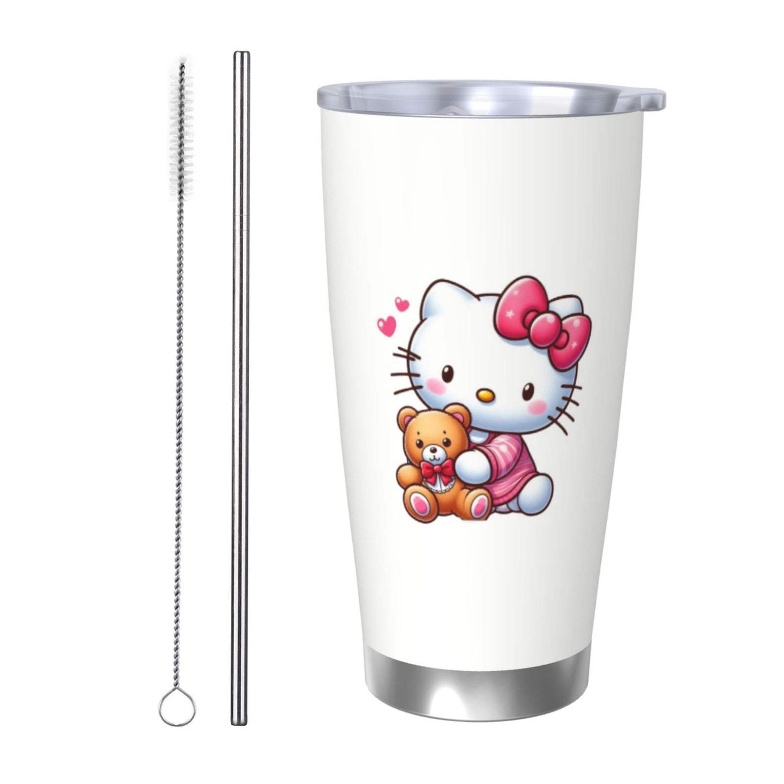 Hello Kitty With Teddy Bear Water Bottle,Coffee Cups,Insulated ...