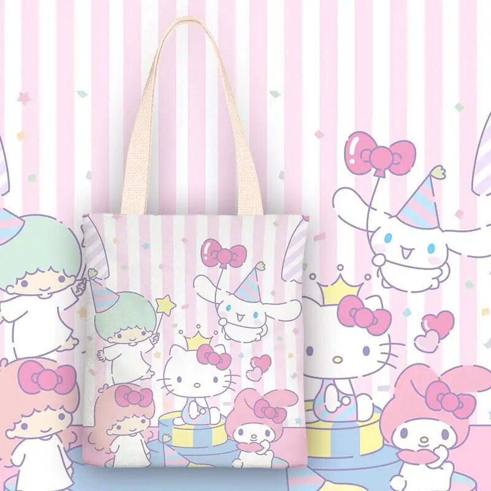 Hello Kitty Women Bag Cartoon Cinnamoroll Kuromiins Small Fresh Canvas ...