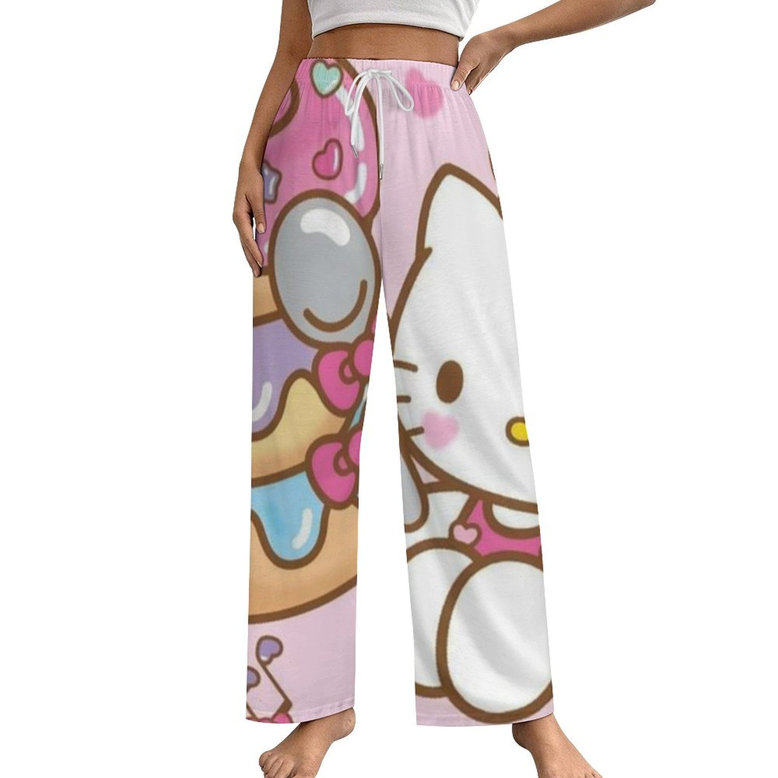 Hello Kitty Women Pajama Pants Causal Comfy Lounge Sleep Bottoms Loose ...