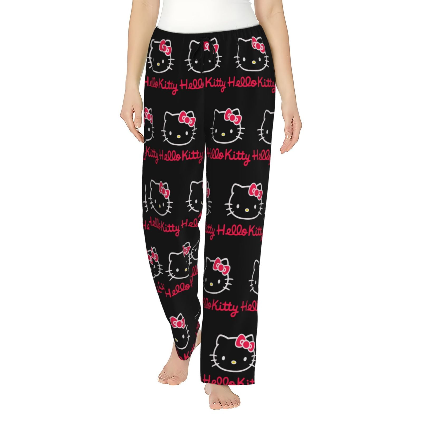 Hello Kitty Women Pajama Pants With Pockets Stretch Pajama Bottoms ...