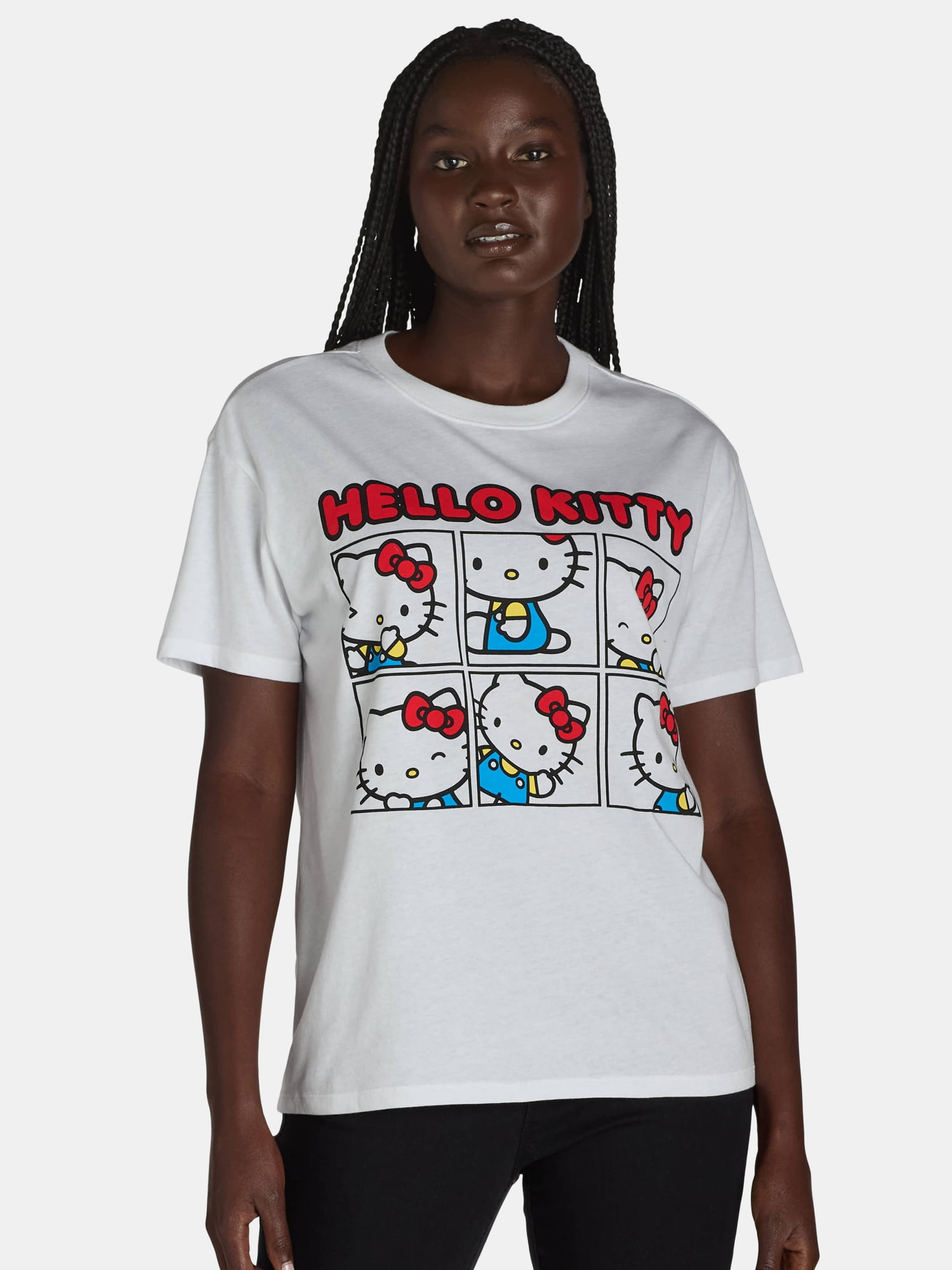 Hello Kitty women's Comic Panels Graphic Tee - Walmart.com