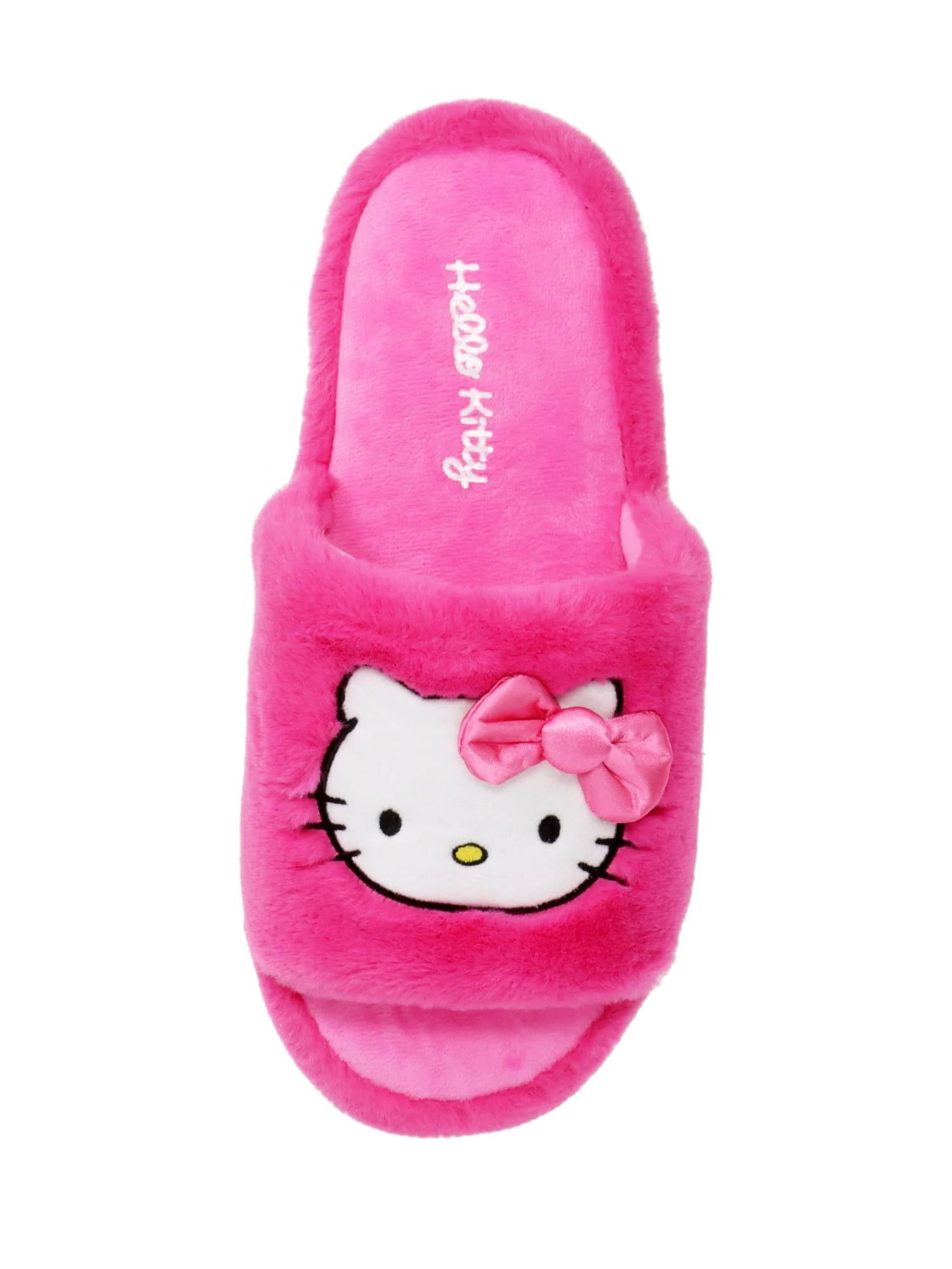 Hello Kitty women's Cozy Slide Slippers - Soft Pink - Walmart.com