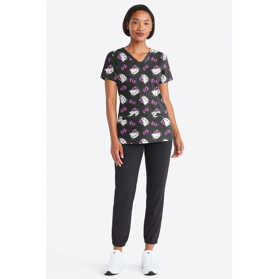 Hello Kitty Women's Graphic Scrub Top, Sizes S-3XL - Walmart.com