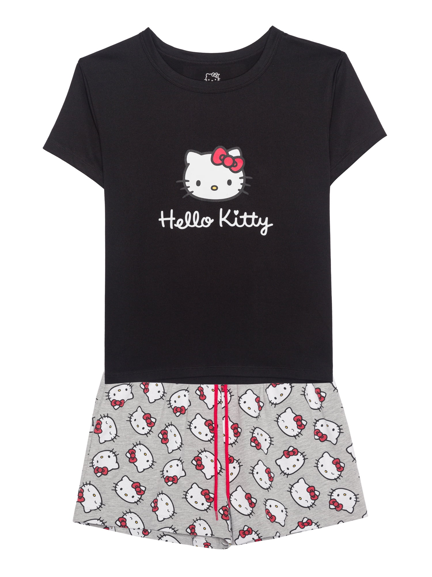 Hello Kitty Women's Graphic Tee and Short Set, 2-Piece, Sizes XS-3X ...