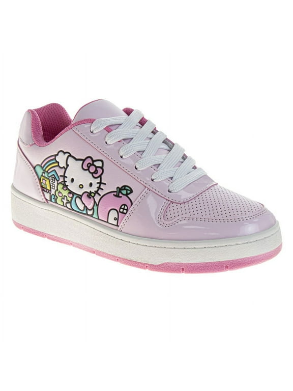 Hello Kitty by Sanrio Women's Pink Casual Court Sneakers, Sizes 6-11 ...