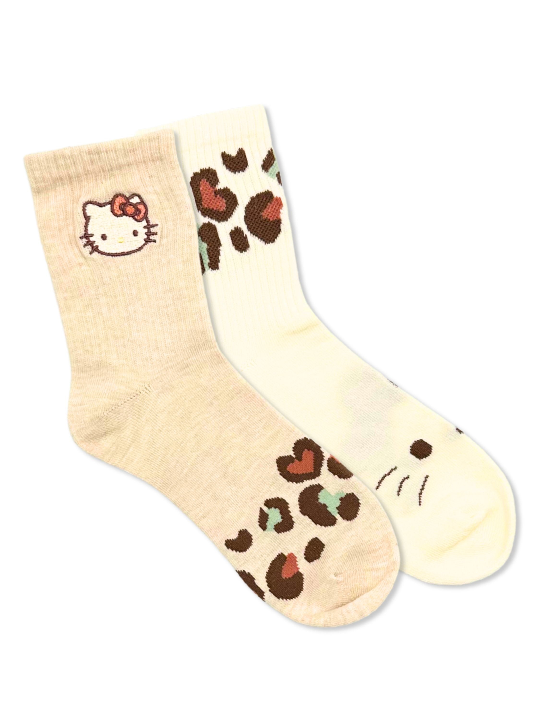 Hello Kitty Women's Mid-Crew Socks, 2-Pack, Size 4-10 - Walmart.com