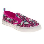 Hello Kitty by Sanrio Women's Pink Casual Court Sneakers, Sizes 6-11 ...