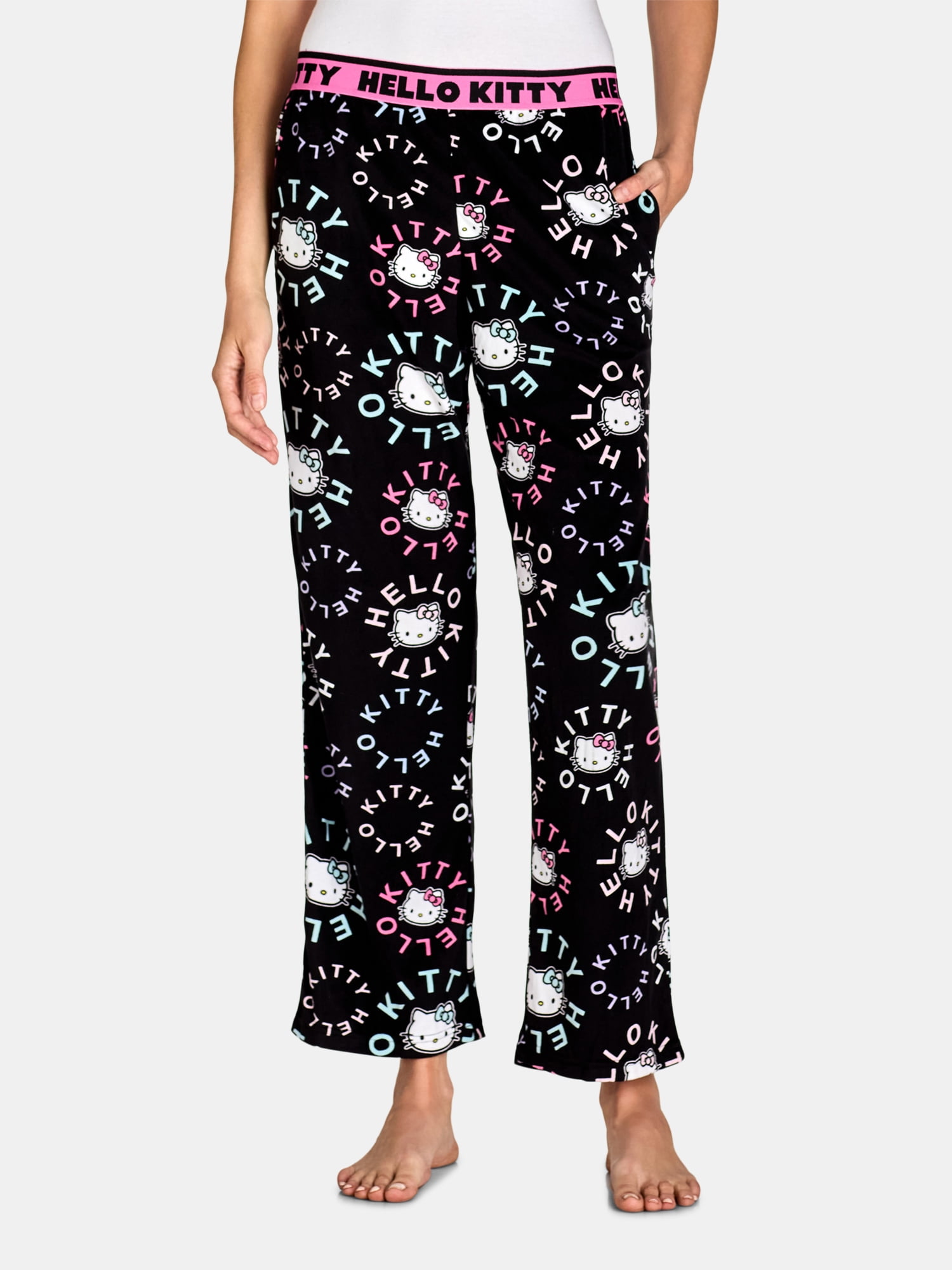 Hello Kitty Women's Velour Sleep Pants, Sizes XS-3X - Walmart.com