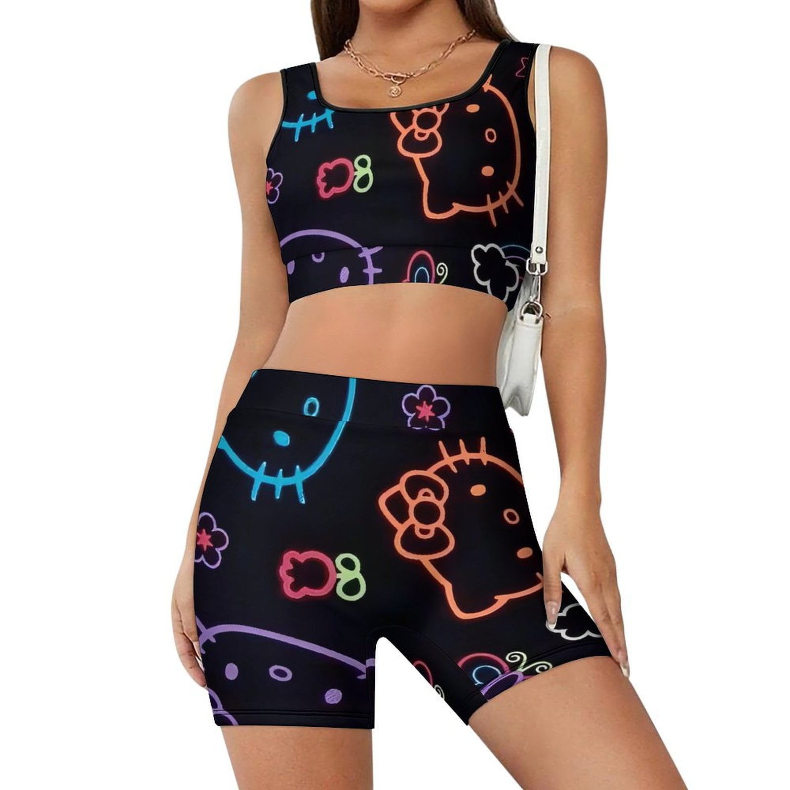 Hello Kitty Women's yoga and fitness set 2 piece L - Walmart.com