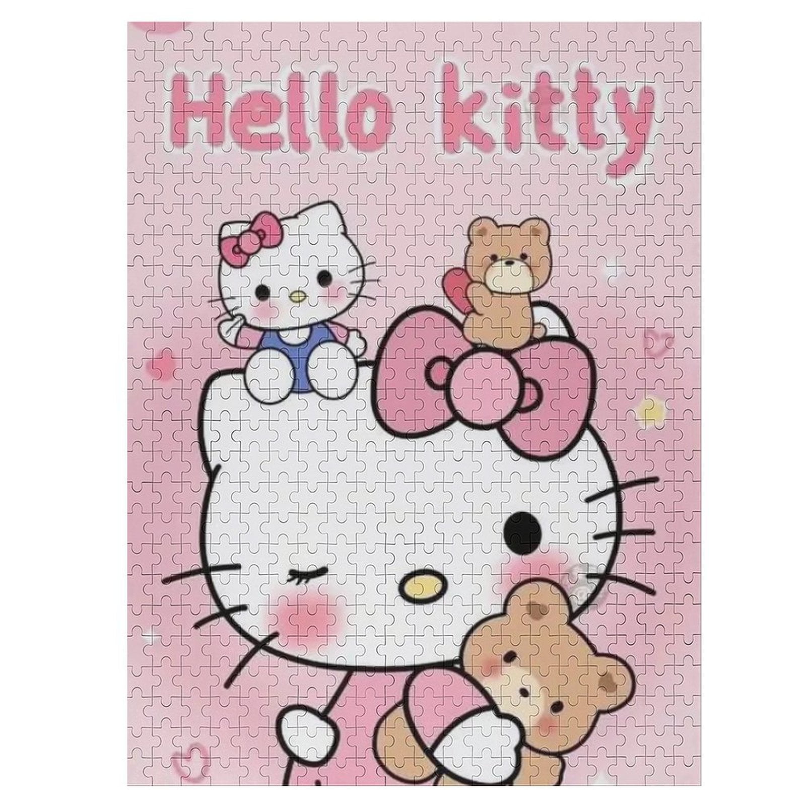 Hello Kitty Wooden Cartoon Puzzles for Children Children's Educational ...