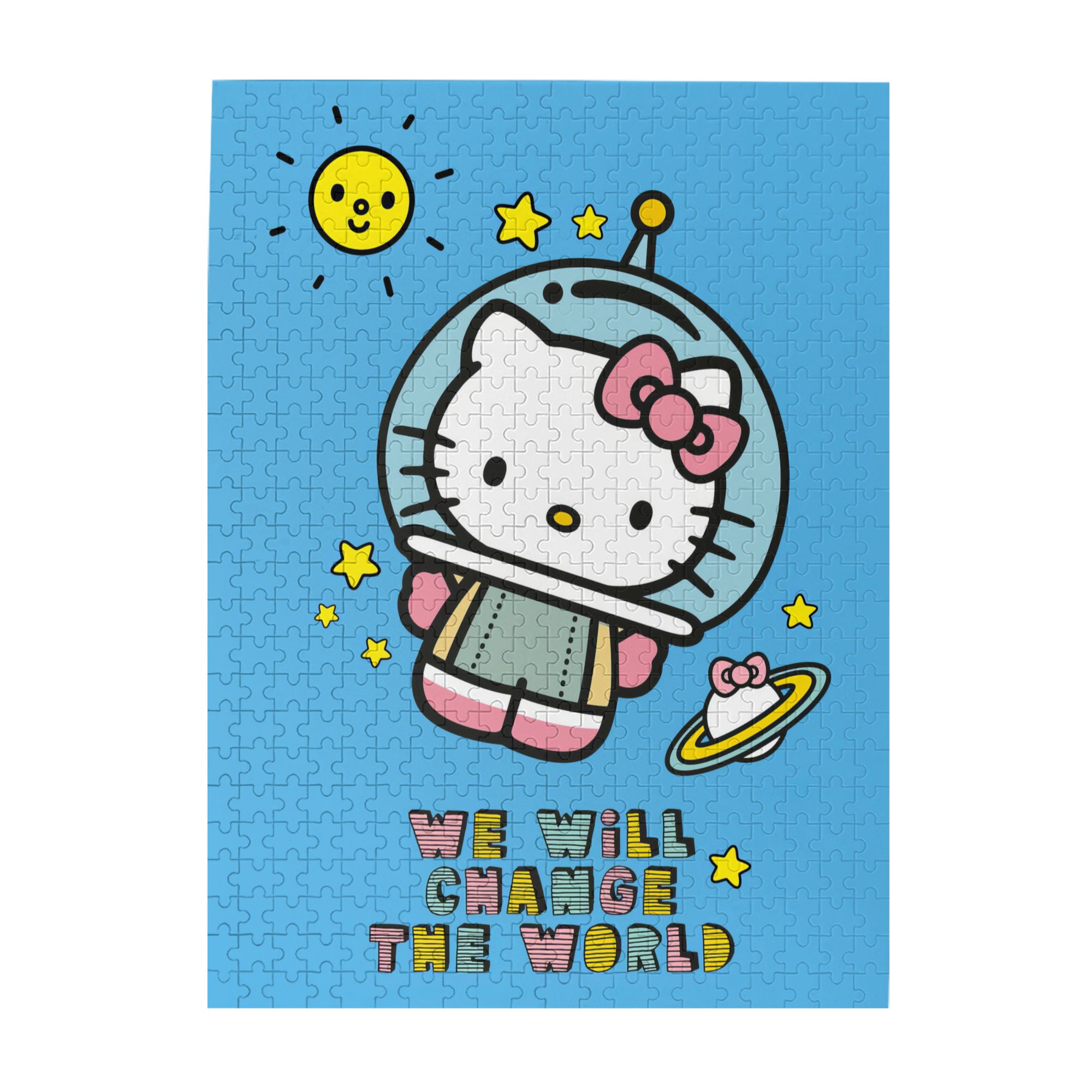 Hello Kitty Wooden Puzzle 500 PCS in Plastic Box, DIY Jigsaw Puzzle for ...