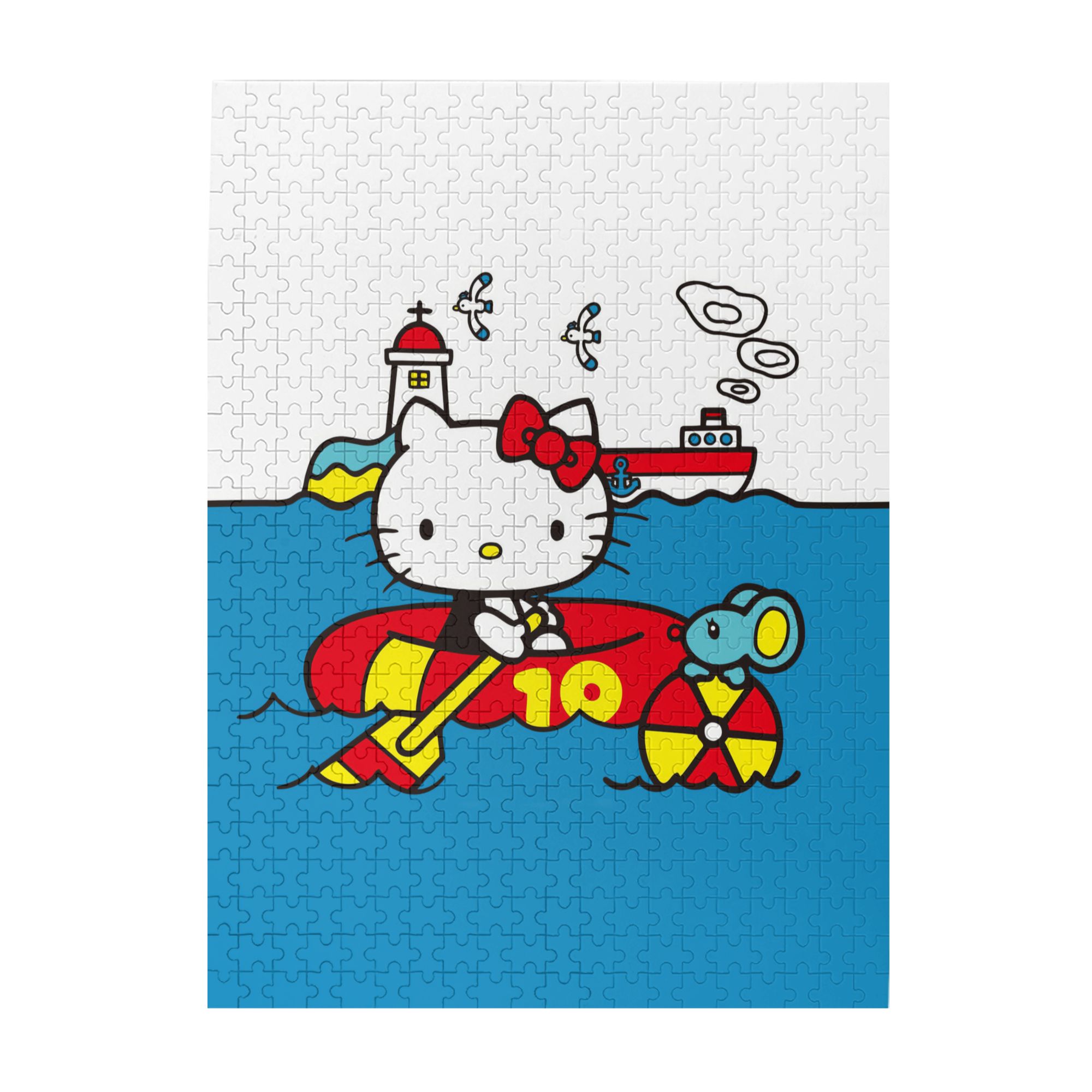 Hello Kitty Wooden Puzzle 500 PCS in Plastic Box, DIY Jigsaw Puzzle for ...
