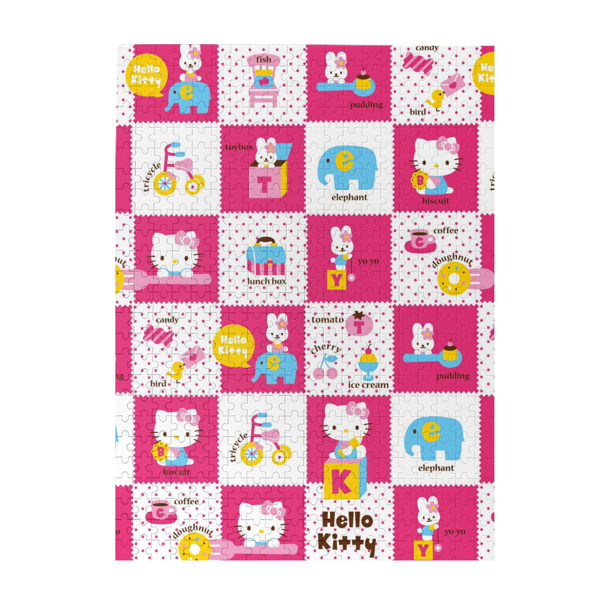 Hello Kitty Wooden Puzzle 500 PCS in Plastic Box, DIY Jigsaw Puzzle for ...