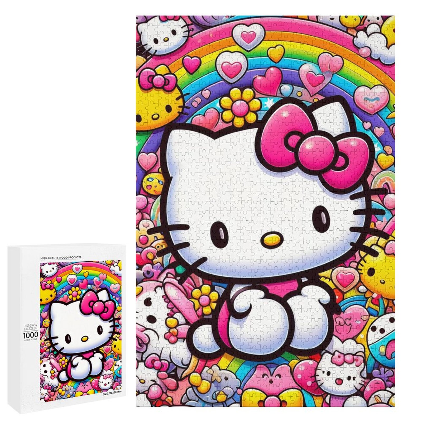 Hello Kitty World Puzzles- 1000 Piece Jigsaw Puzzle for Adults ...