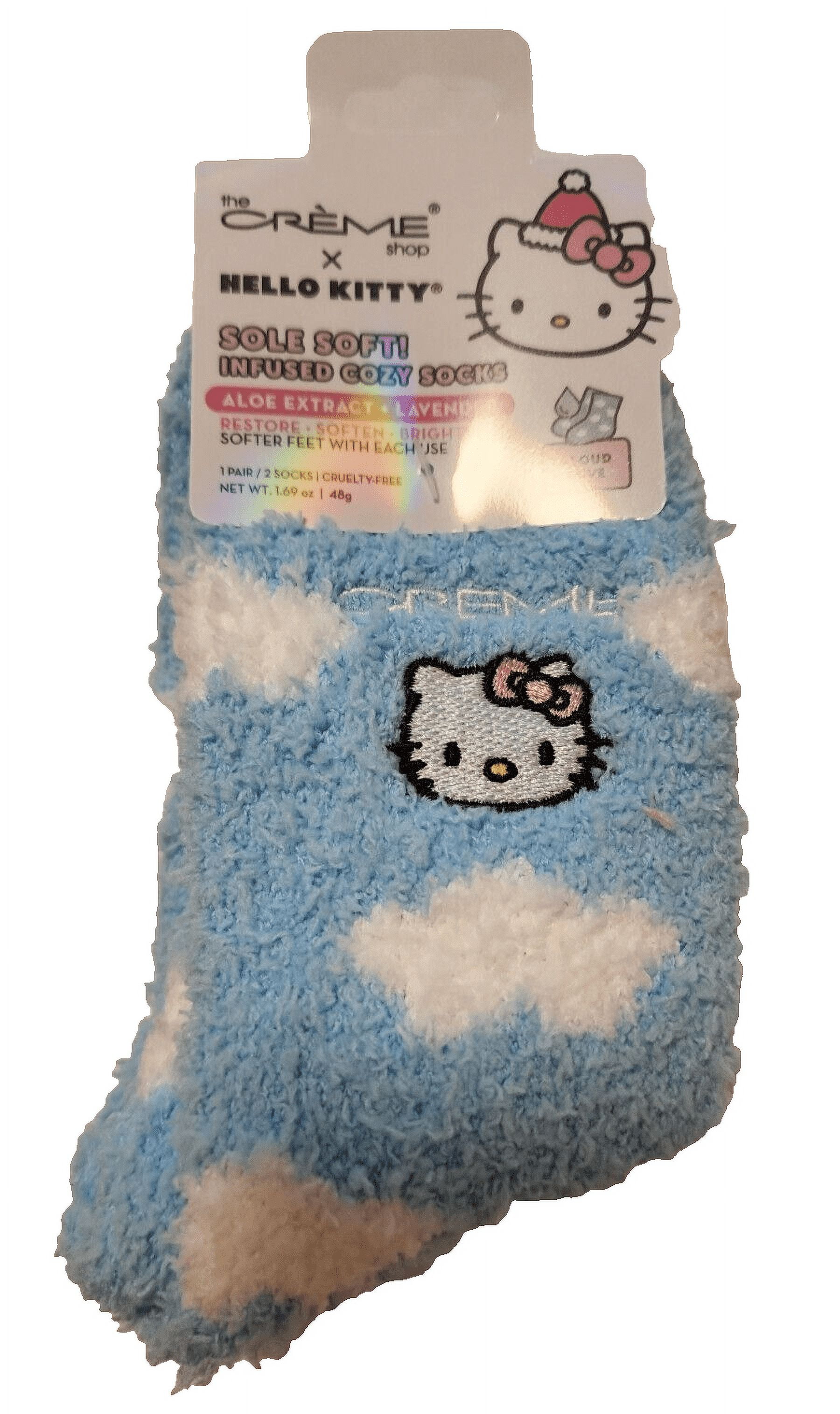 Hello Kitty X Creme Shop SOLE SOFT! Infused Cozy Socks - SKY BLUE ...