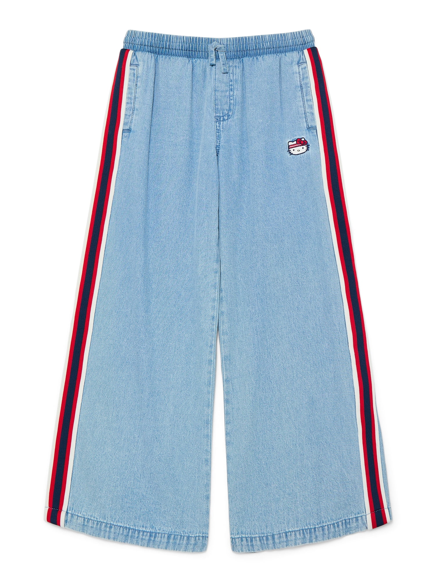 Wonder Nation Hello Kitty Baby and Toddler Girls Cotton Pull On Denim ...